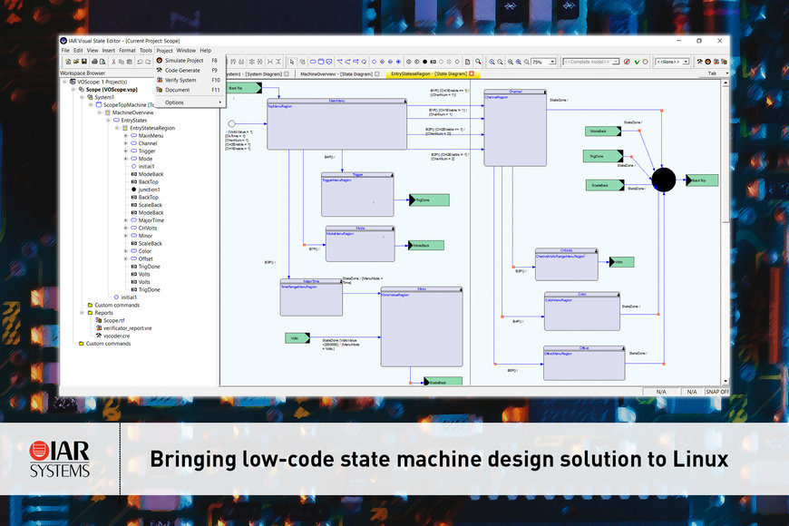 Iar Systems Brings Low Code State Machine Design Solution To Linux Industry Asia 3606